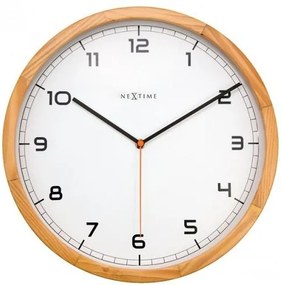 Designové nástěnné hodiny 3154 Nextime Company Wood 35cm