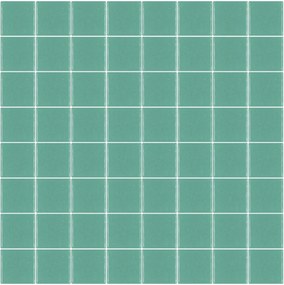 Hisbalit Skleněná mozaika zelená; tyrkysová Mozaika 222A LESK 4x4  4x4 (32x32) cm - 40222ALH