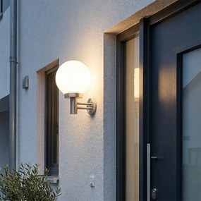Moderní venkovní nástěnné svítidlo ocel nerezová ocel IP44 - Sfera