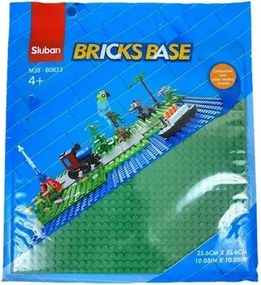Sluban Bricks Base M38-B0833C Základová deska 32x32 zelená / LEGO - ko