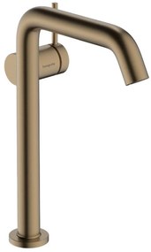 Hansgrohe Tecturis S - Umyvadlová baterie s výpustí Push-Open, CoolStart, EcoSmart, kartáčovaný bronz 73370140