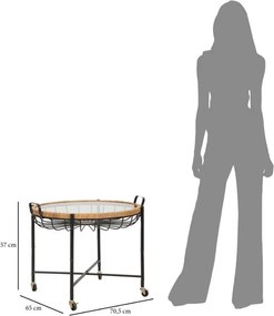 Designový konferenční stolek Barbalyn 70,5 cm vícebarevný