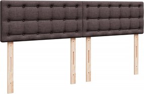 Box spring postel s matrací tmavě hnědá 180x200 cm textil 3287164