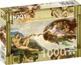 ENJOY Puzzle Michelangelo Buonarroti: Stvoření Adama / 1000 dílků / od