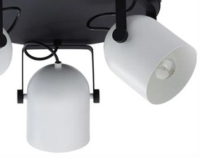 TK LIGHTING Bodový lustr - SPECTRA 3491, Ø 46 cm, 230V/15W/4xE27, bílá/černá