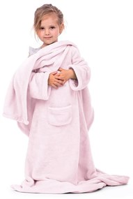Dětská deka s rukávy DecoKing Lazy růžová