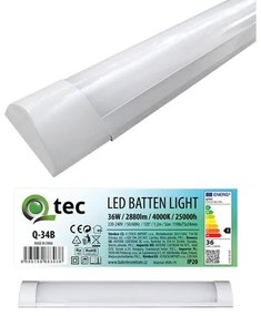 Svítidlo pod linku QTEC Q-34B 36W LED BATTEN LIGHT