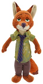 Plyšové postavy Nick Wild a Judy Hopkavá z pohádky Zootropolis Varianta: Nick Wild, Velikost: 50 cm