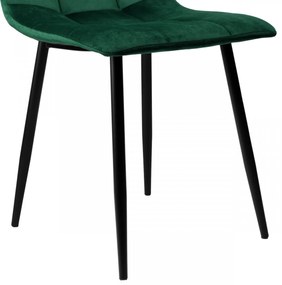 Čalouněná židle DENVER samet zelená