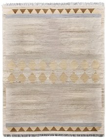 Diamond Carpets India, Ručně vázaný kusový koberec Angelo DESP P116 Pastel Brown Mix, 140x200, béžová, chodba / předsíň
