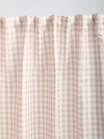 Sinsay - Curtain on tape with check pattern - béžová