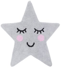 Sass & Belle Dětský koberec Sweet Dreams Grey Star šedý 70 x 67 cm