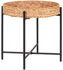 Nordic Living Odkládací stolek Issur 50 cm z přírodních vláken