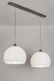 Závěsné designové bílé svítidlo nad stůl Duo Luminale Unima