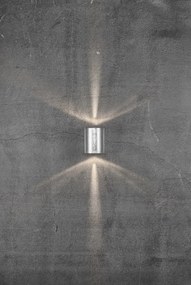 NOR 49701031 Venkovní nástěnné svítidlo Canto 2 2x5W LED galvanizovaná ocel čirá - NORDLUX
