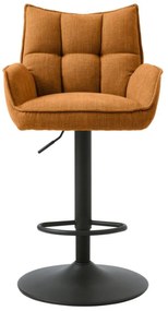 Barová židle Marilla, otočná, s nastavitelnou výškou – skořicová (54840002)