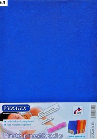 Veratex Froté prostěradlo jednolůžko 90x200/16cm (č. 3-tm.modrá)  Froté