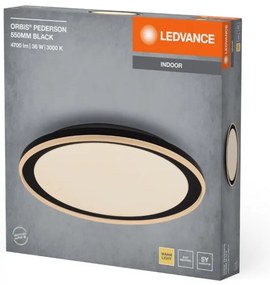 Ledvance - LED Stropní svítidlo ORBIS PEDERSON LED/36W/230V pr. 55 cm černá