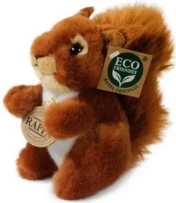 RAPPA Plyšová veverka 16 cm / ECO-FRIENDLY / od 0 měsíců