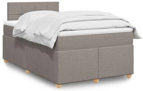Box spring postel s matrací taupe 120x190 cm textil 3286623