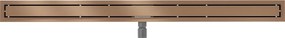 Mexen Flat M13 lineární odtok 2v1 130 cm, kartáčovaná měď - 1C10130