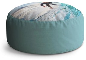 Sablio Taburet Circle Surfař na vlně: 38x48 cm