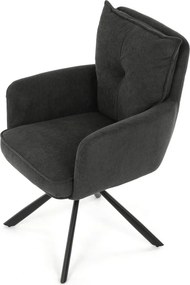Jídelní židle HC-X1128 GREY2, manšestrová látka, šedá (60 x 67) cm