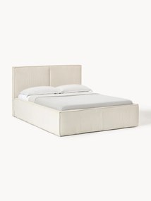 Čalouněná manšestrová postel's úložným prostorem Dream