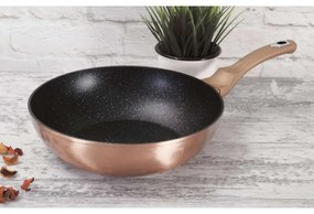 BERLINGERHAUS Wok s mramorovým povrchem 28 cm Rosegold Metallic Line BH-1512