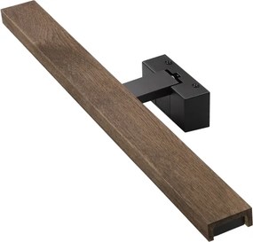 Brilagi -LED Koup osvět zrcad 3v1 WOODY MIRROR LED/12W/230V IP44 černá/dub ořech
