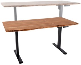 Výškově nastavitelný psací stůl Massive 140 cm akácie