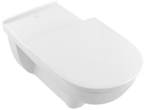 Villeroy & Boch ViCare - Závěsné WC bezbariérové, zadní odpad, DirectFlush, CeramicPlus, alpská bílá 4601R0R1
