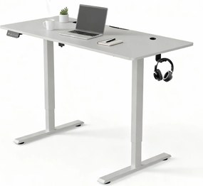Juskys Elektricky výškově nastavitelný stůl Office Stand Barva: černá, Velikost: 140 × 60 cm