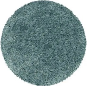 Ayyildiz, Kusový koberec Sydney Shaggy 3000 aqua kruh, 120x120 (průměr) kruh, modrá, ložnice