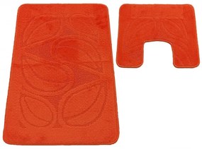 Sada koupelnových koberečků Montana Flora Orange
