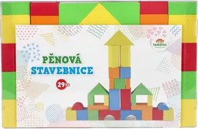 TEDDIES Pěnová stavebnice 29 ks / Stavebnice / Pěna / Plastová krabice