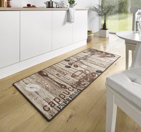 Hanse Home, Protiskluzový běhoun Loop 102371, 67x180, hnědá, kuchyně