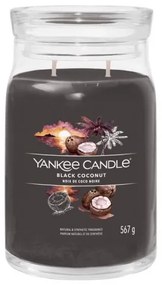 Aromatická svíčka, Yankee Candle Signature Black Coconut, hoření až 90 hod