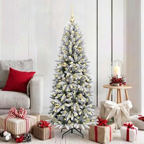 Umělý vánoční stromeček Bílá 150 cm PVC, plast, ocel a PE 3396037