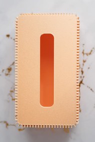 BOX SETA - Designový box na jednorázové kapesníčky, meruňková