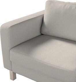 Potah na pohovku IKEA  Karlstad 2-místná, nerozkládací, krátký barva béžová látka pletený vzor