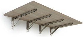 Sklápěcí stůl na zeď, 120x60 cm, nosnost 60 kg, dub přírodní