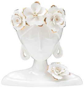 Bílá porcelánová váza Mauro Ferretti Young Woman