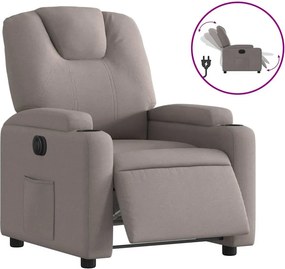 Elektrické polohovací křeslo taupe textil 3204352