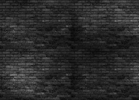 Malvis ® Tapeta Cihly černé Vel. (šířka x výška): 432 x 290 cm
