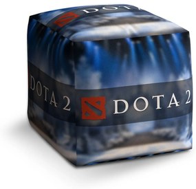 Sablio Taburet Cube DOTA 2 Modrá: 40x40x40 cm