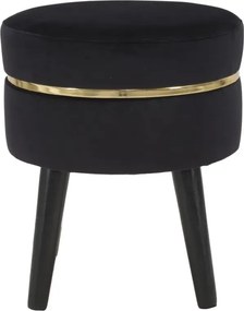 Taburet PARIS 35 cm černý