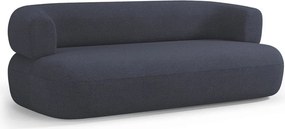 Tmavě modrá pohovka z textilie bouclé 178 cm Jenny – Micadoni