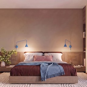 Sollux Lighting Nástěnné svítidlo NOX 1 světle modré s vypínačem