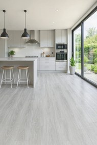 Gerflor, PVC podlaha - lino Loftex 2169 Boutic Light Grey, na míru, šíře 2m,4m, šedá, filc, chodba / předsíň